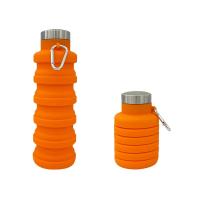 China Factory-Direct Platinum Silicone Sports & Outdoor Water Bottle, Large-Capacity Portable Expandable Water Bottle, Silicone Folding Water Cup for sale