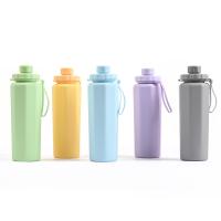 China Factory Wholesale Silicone Sports Water Bottle, Portable Shock-Proof Heat-Resistant Foldable Food-Grade Silicone Water Cup for sale