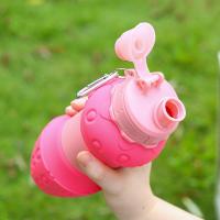 China Food Grade Platinum Silicone Pineapple Foldable Water Bottle | Portable Telescopic Kids Outdoor Sports Water Jug Factory Wholesale for sale