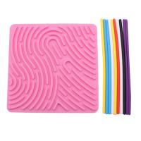 China Factory Wholesale Uncompressed Silicone Sensory Activity Board, Exquisite Twist Board, Educational Relaxing Puzzle Toy for Children with Hyperactivity Disorder for sale