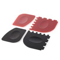 China Factory Wholesale 3-Piece Silicone Heat Insulation Pot Handle Cover, Sharp & Rounded Corners, Integrated Pot Scraper for sale