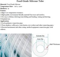 China OEM Food Grade Silicone Tube, Flexible Heat Resistant Silicone Hose Bulk Supply for sale