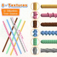 China Factory Wholesale Fidget Toys Sensory Sticks, Texture-Responsive Bending-Foldable Rods & Calming Sensory Silicone Handwatches for Autistic Children for sale
