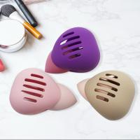 China Factory Wholesale Silicone Makeup Sponge Storage Bag, Dust-Proof Breathable Sponge Storage Box for Portable Makeup Tools for sale