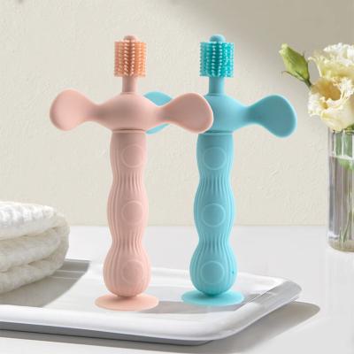 China Factory Direct Supply Children's Silicone Toothbrush, Kids Oral Care Soft Silicone Toothbrush, Customizable Wholesale Kids Dental Tool for sale