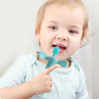China Factory Direct Supply Children's Silicone Toothbrush, Kids Oral Care Soft Silicone Toothbrush, Customizable Wholesale Kids Dental Tool for sale