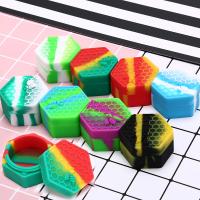 China Factory Direct 26ml Bee Hexagonal Silicone Box, Sealed Silicone Storage Container for Smoke Oil Cream & Cosmetic for sale