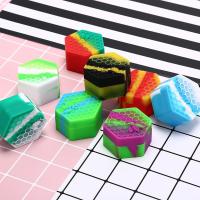 China Factory Direct 26ml Bee Hexagonal Silicone Box, Sealed Silicone Storage Container for Smoke Oil Cream & Cosmetic for sale