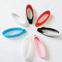 China 40mm Silicone Hanging Ring with Anti-slip Design, FDA Certified Food Grade Silicone, Factory Direct Supply for Wholesale & Customization for sale