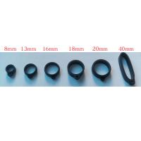 China 8mm Hook with 13/16/18/20mm Ring & 40mm Black Silicone Ring, Durable Silicone Hardware, Factory Direct Wholesale & Customization for sale