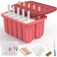 China Food-grade Silicone 12-piece Ice Cream Mold Popsicle Mold, FDA Certified, Reusable Freezer Safe, Factory Direct Wholesale & Customizable for sale