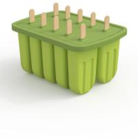 China Food-grade Silicone 12-piece Ice Cream Mold Popsicle Mold, FDA Certified, Reusable Freezer Safe, Factory Direct Wholesale & Customizable for sale