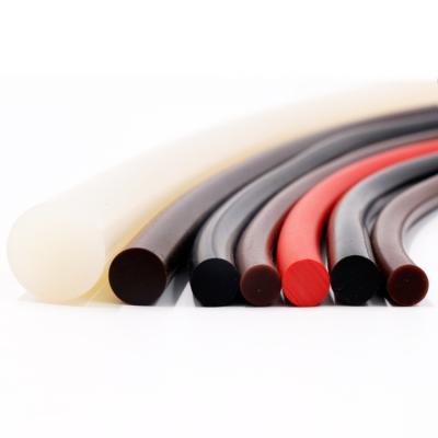China High-temperature Resistant Silicone Solid Strip, Waterproof Sealing Rubber Strip, Transparent Silicone Round Strip, FDA Certified, Factory Direct Wholesale & Customizable for sale