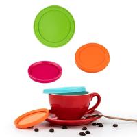 China Factory Direct Silicone Cup Lid - Leak-Proof Dust-Proof, Multi-Purpose Sealing Preservation Cover for Ceramic Tea Cups for sale
