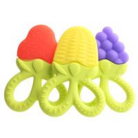 China Factory Direct Silicone Baby Teething Toy - Fruit-Shaped Tooth Care Stick, BPA-Free Safe Teether for Infants for sale