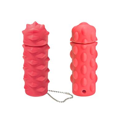 China Factory Direct Silicone Pressure-Relieving Massage Sensory Keychain - Soft, Fidget Stress Relief Key Ring for sale