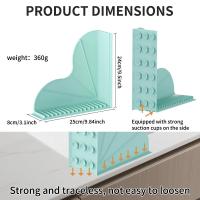 China Factory Direct Silicone Waterproof Board for Home Washbasin, Reinforced Support Belt & Suction Cup Anti-Splash Pad for sale
