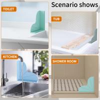 China Factory Direct Silicone Waterproof Board for Home Washbasin, Reinforced Support Belt & Suction Cup Anti-Splash Pad for sale