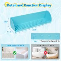 China Factory Direct Silicone Bathtub Splash-Proof Toy Storage Rack, Bathroom Splash-Proof Board & Baby Water Play Suction Cup Non-Slip Toy Pad for sale