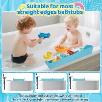China Factory Direct Silicone Bathtub Splash-Proof Toy Storage Rack, Bathroom Splash-Proof Board & Baby Water Play Suction Cup Non-Slip Toy Pad for sale