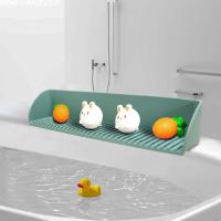 China Factory Direct Silicone Bathtub Splash-Proof Toy Storage Rack, Bathroom Splash-Proof Board & Baby Water Play Suction Cup Non-Slip Toy Pad for sale