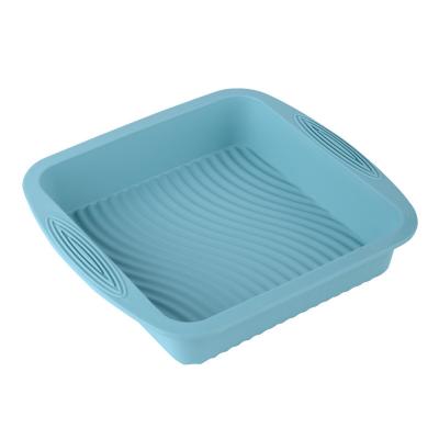 China Food-grade High-temperature Resistant Wave-shaped Bottom Silicone Cake Mold Baking Tray | Factory Direct Supply for sale
