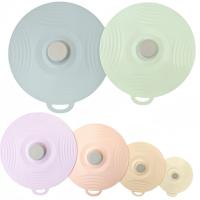 China Factory Direct Silicone Pot Lid 5-Piece Set, Food Preservation Sealing Lid for Cups/Bowls/Jars, Refrigerator Dust-proof & Microwave Splash-proof Cover (Customizable) for sale
