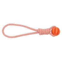 China Factory Direct Dog Toys, Rubber Rope Knot Chew Balls, Puppy Boredom Relief Rope-pulling Balls (Non-damaging Rope Knot, Chewable, Customizable) for sale