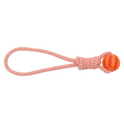China Factory Direct Dog Toys, Rubber Rope Knot Chew Balls, Puppy Boredom Relief Rope-pulling Balls (Non-damaging Rope Knot, Chewable, Customizable) for sale