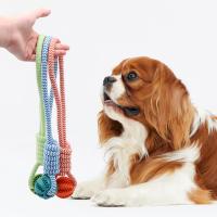China Factory Direct Dog Toys, Rubber Rope Knot Chew Balls, Puppy Boredom Relief Rope-pulling Balls (Non-damaging Rope Knot, Chewable, Customizable) for sale