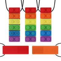 China Single-Color Rainbow Silicone Building Block Chewing Stick for Children, BPA-Free Teething Toy, Factory Direct Wholesale for sale