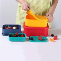 China Factory Direct Microwave-Safe Silicone Food Storage Containers - Silicone Fruit Box, Snack & Lunch Box for B2B Wholesale for sale