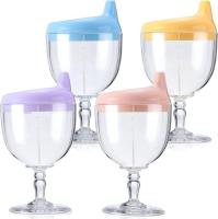 China Factory Direct Baby Silicone High-Top Cups - Children's Wine Glasses, Juice Cups, Water Cups, Learning Drinking Cups with Anti-Fall Design for sale