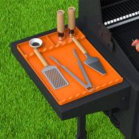 China Factory Direct Silicone Pads - Barbecue Grill Side Frame Pad, Baking Tray Protection Pad, Tableware Storage Pad, Oil Draining Pad & Grill Tool Pad for sale