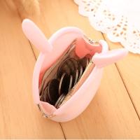China Factory Direct Student-Specific Small Wallet, Cartoon Silicone Zero Wallet, Cute Rabbit Shaped Silicone Coin Purse for Kids for sale