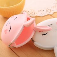 China Factory Direct Student-Specific Small Wallet, Cartoon Silicone Zero Wallet, Cute Rabbit Shaped Silicone Coin Purse for Kids for sale