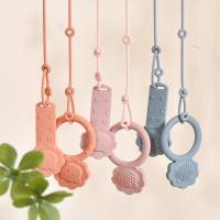 China Food Grade Silicone Baby Teething Chain Anti-Drop Toy Safety Pacifier Clip Chain For Infant Teeth Grinding Wholesale for sale