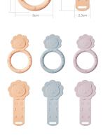 China Food Grade Silicone Baby Teething Chain Anti-Drop Toy Safety Pacifier Clip Chain For Infant Teeth Grinding Wholesale for sale