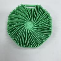 China Wholesale Polygon Silicone Bath Brush Soft Exfoliating Body Shower Brush Factory Direct for sale