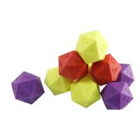 China Factory Direct 58mm Big Size Silicone D20 Gaming Dice Custom Color Logo for sale