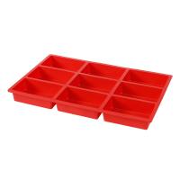 China Rectangular 9-Piece Silicone Cake Mold Food Grade Baking Mold for Factory Wholesale for sale