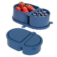 China Wholesale Food Grade Silicone Lunch Box Set with Compartmentalized Storage Boxes for sale