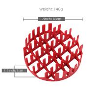 China Food Grade Silicone Air Fryer Accessory – Circular Hot Dog & Bacon Rack Stand for sale