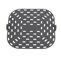 China Food Grade Silicone Air Fryer Baking Pan with Handle – Reusable Non-Stick Air Fryer Liner Pot for sale