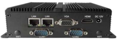 China Fanless Box PC Soldered On Board N2840/J1900/J6412 CPU 2LAN 2COM 6USB for sale