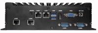 China MIS-EPIC06-4L Fanless Box PC / IPC Industrial Computer U Series CPU 4 Network 6 Series 6USB for sale
