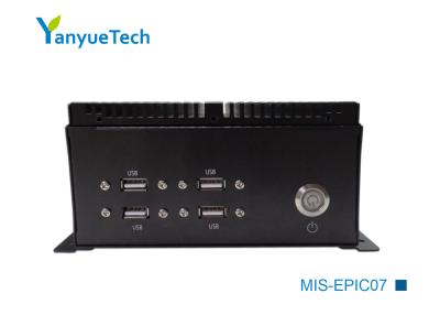 China MIS-EPIC07 No Fan Industrial Embedded Computer 3855U Or J1900 Series CPU Dual Network 6 Series 6 USB for sale