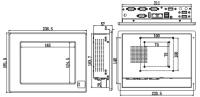China IPPC-0803T2 8 Inch Industri PC Touch / Touch Panel Computer J1900 CPU Dual Network 3 Series 5 USB for sale