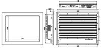 China 15 Inch Industrial Touch Panel PC Fanless Design Resistive Screen 2LAN 4COM 4USB for sale