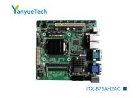 China ITX-B75AH2AC Motherboard Gigabyte Mini Itx Intel PCH B75 Chip 10 COM 12 USB PCI Slot for sale